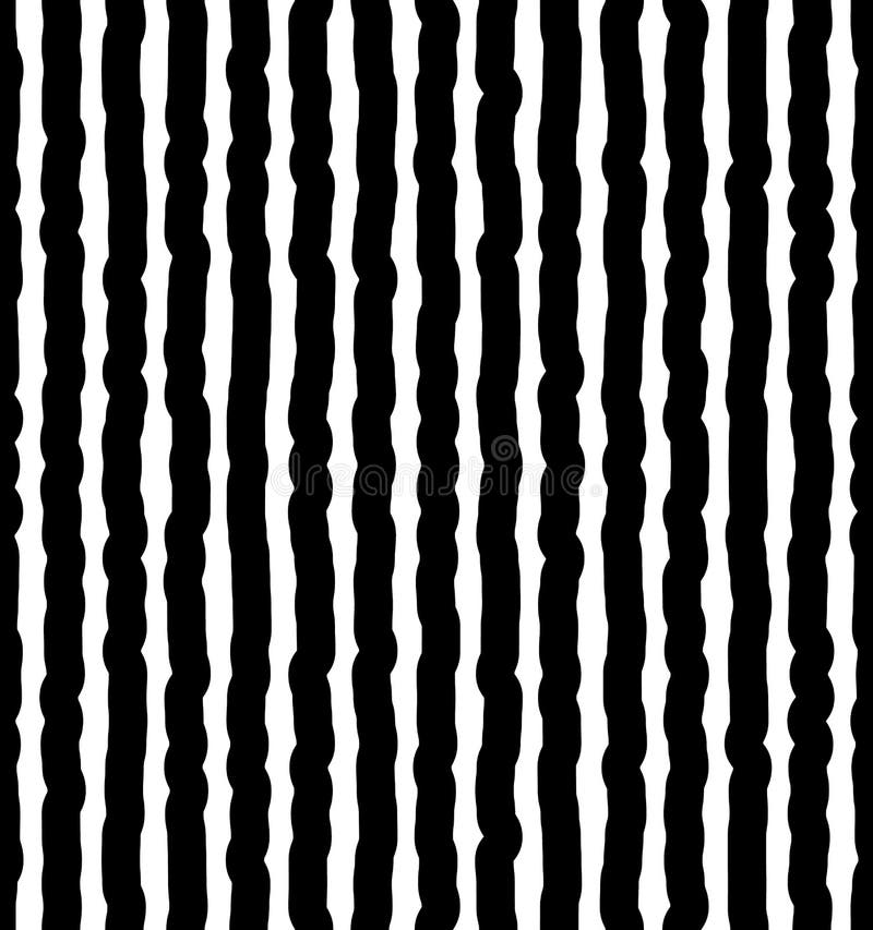 Vertical Irregular, Hand Drawn Lines. Repeatable Pattern Stock Vector ...