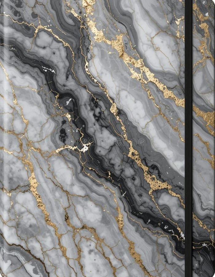 Elegant Marble Texture Journal Cover Design Stock Illustration ...