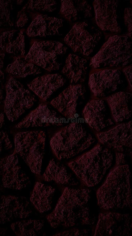 A Vertical 4K Background Showcasing a Dark Grainy Stone Wall in Deep ...