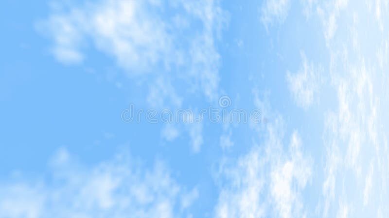 Vertical 4K Loop Animation Footage of Soft, White Clouds Drifting in a ...