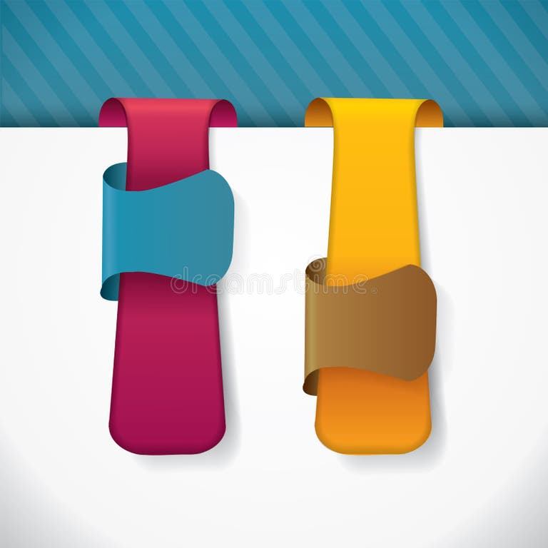 Vertical Labels with Place for Your Text Stock Vector - Illustration of ...