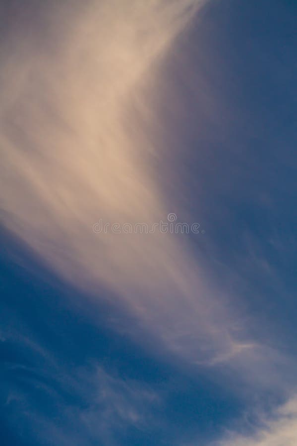 Vertical Landscape: a Background of Blue Sky with Blurred Particles of ...