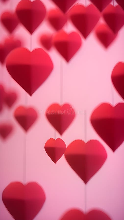Vertical Layout for Valentine S Day. Greeting Card Template Stock ...
