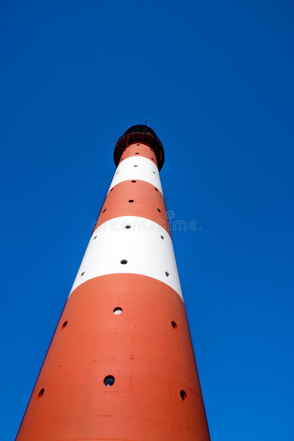 Vertical Lighthouse Westerhever Stock Photo - Image of coast, lightfire ...