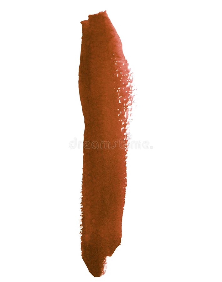 Vertical Line of Brown Watercolor Stock Illustration - Illustration of ...