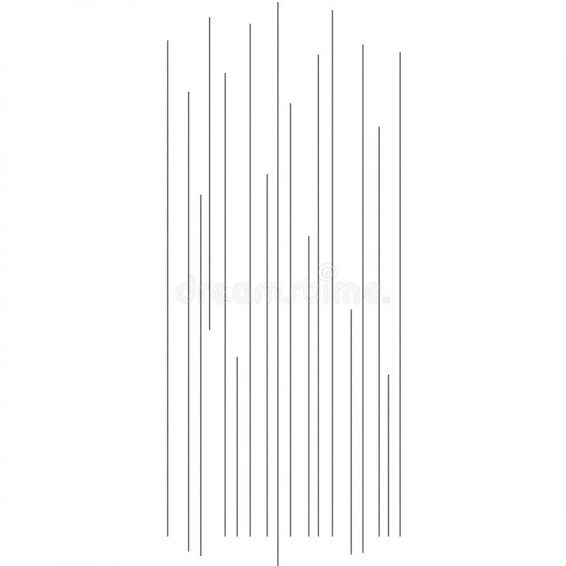 Vertical Lines of Varying Lengths and Thicknesses are Arranged on a ...