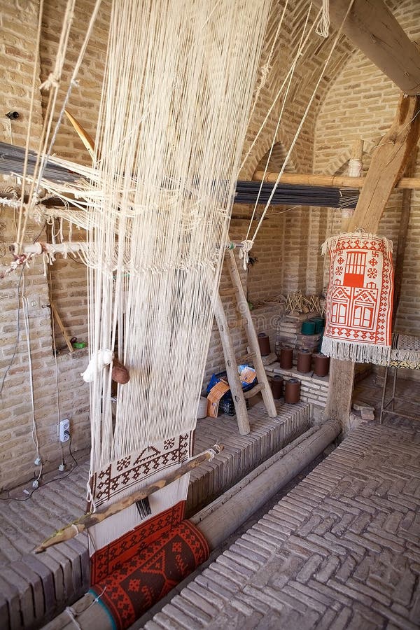 Vertical loom stock photo. Image of kotel, pieces, wool - 34256938