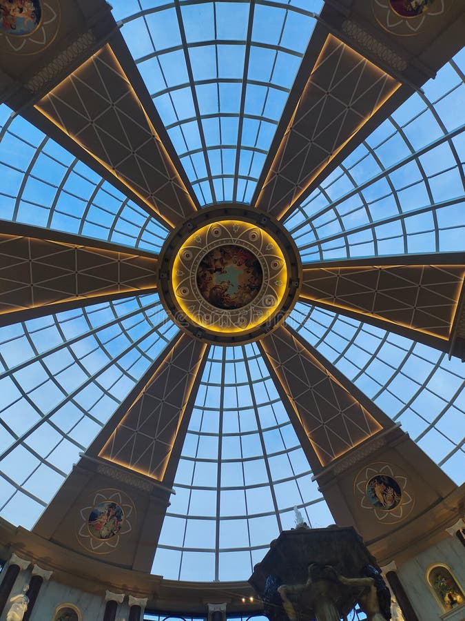 Vertical Low Angle of the Ceiling of Trafford Centre Shopping and ...