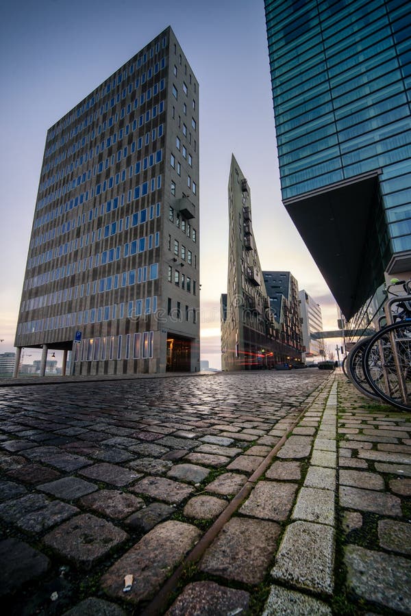 Vertical Low Angle of High-rise Modern Buildings Under a Blue Sky in ...