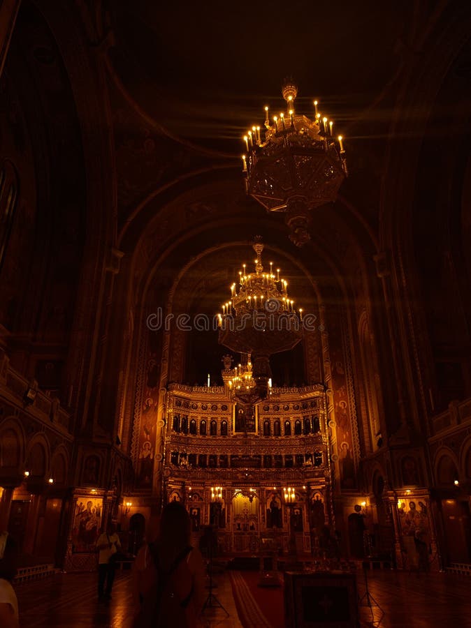 Vertical Low-angle Inside Shot of a Timisoara Cathedral in the Evening ...