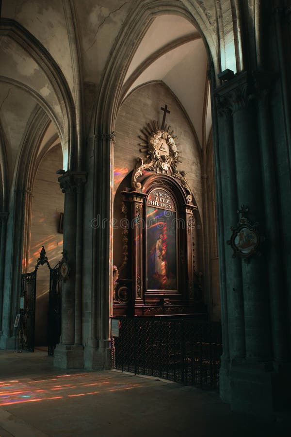 Vertical Low-angle of an Inside View of Saint Stephen S Early Gothic ...