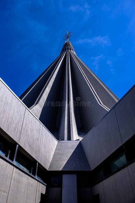 Vertical Low Angle Shot of a Building with a Clear Sky in the ...
