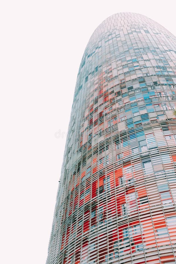 Vertical Low Angle Shot of a High Rise Building with Interesting ...