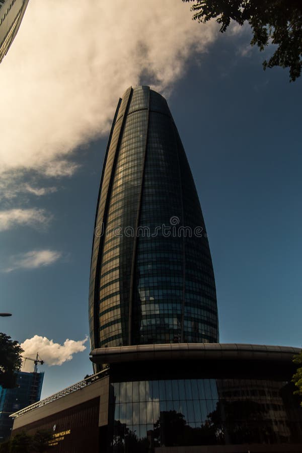 Vertical Low Angle Shot of a High Rise Building with Mirror Windows ...