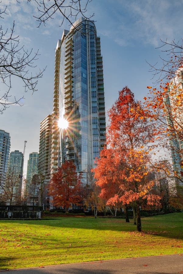 Vertical Low Angle Shot of a High-rise Building in Vancouver, Canada ...