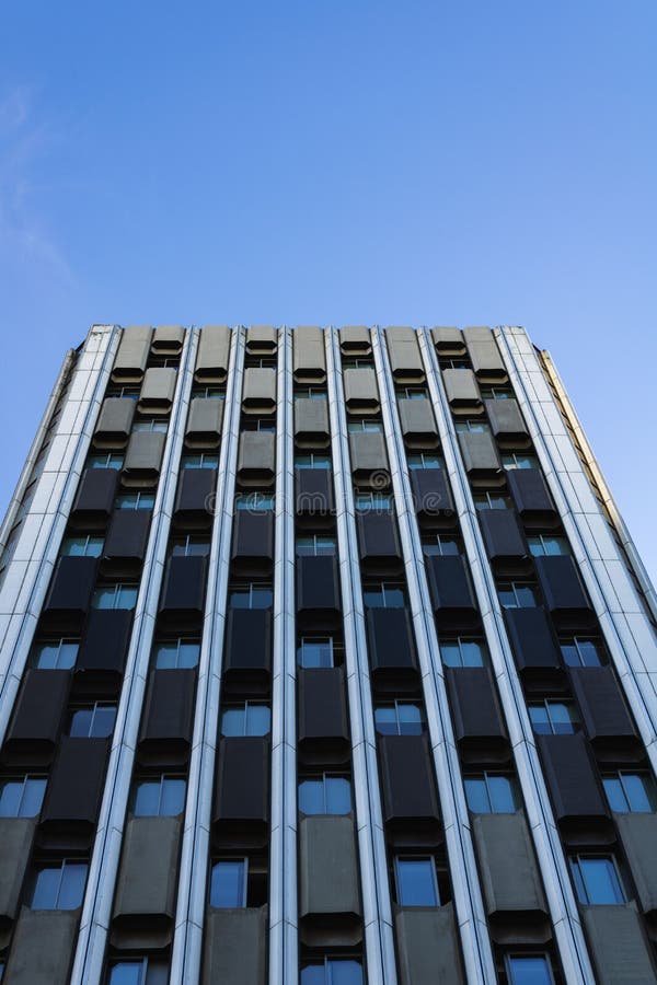 Vertical Low Angle Shot of a Modern Building in Paris, France Stock ...