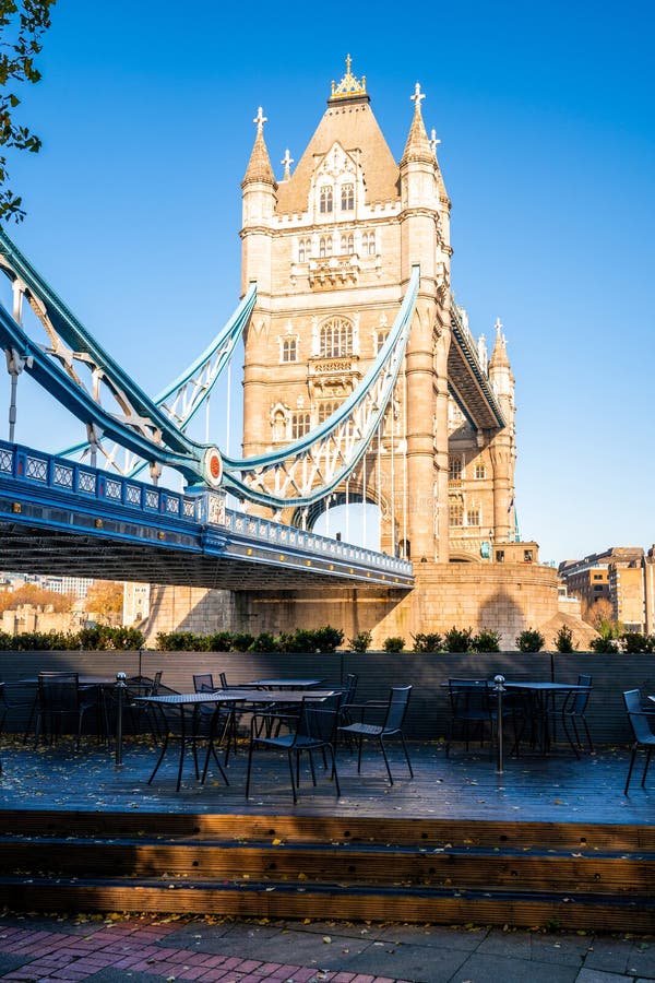 Vertical Low Angle Shot of the Tower Bridge from London, United Kingdom ...