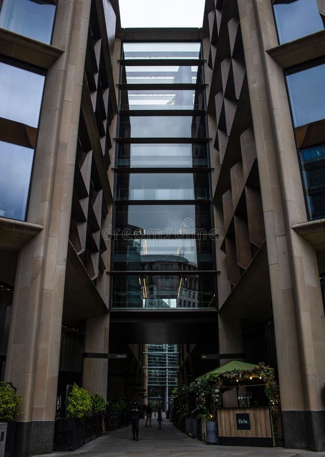 Vertical Low-angle View of Bloomberg Company Buildings in London ...