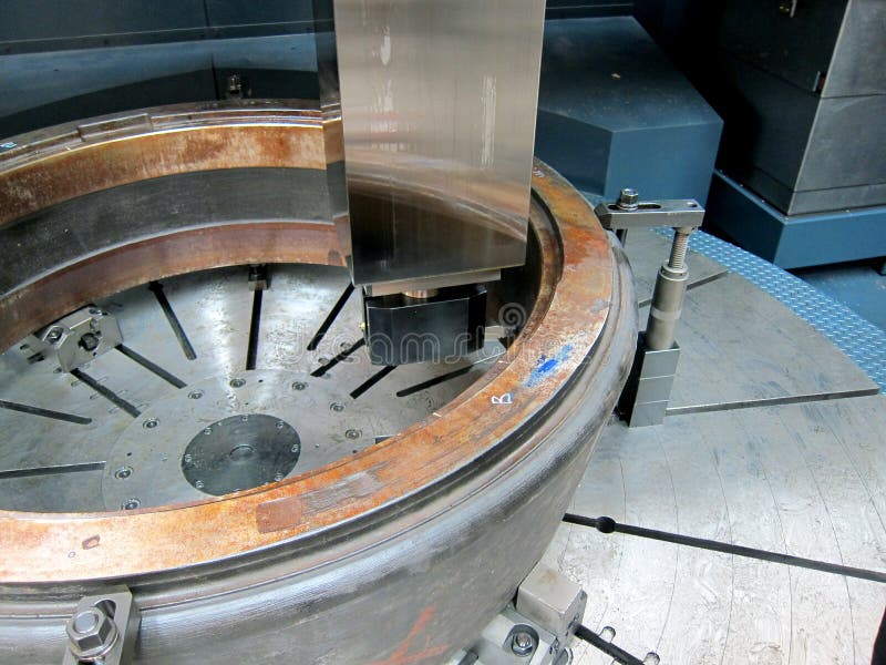 Vertical machine lathe stock image. Image of cuttings - 48065479