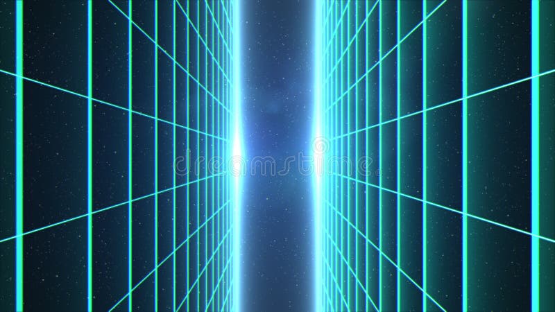 Vertical Matrix Grid Moving Towards Camera in Space Stock Video - Video ...