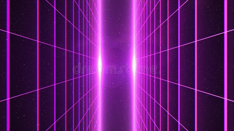 Vertical Matrix Grid Moving Towards Camera in Space Stock Video - Video ...