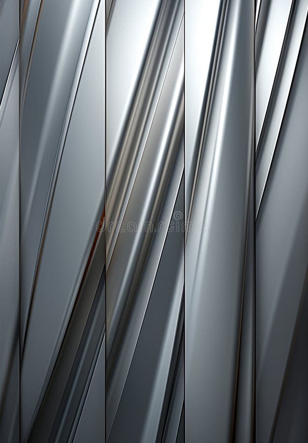 Vertical Metal Texture, Steel Silver Background - AI Generated Image ...