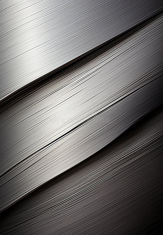 Vertical Metal Texture, Steel Silver Background - AI Generated Image ...