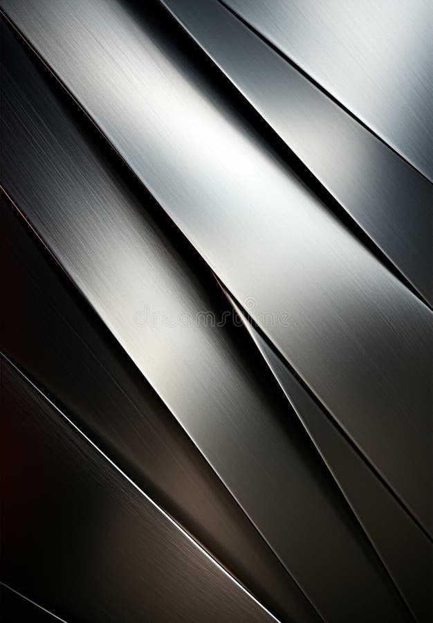 Vertical Metal Texture, Steel Silver Background - AI Generated Image ...