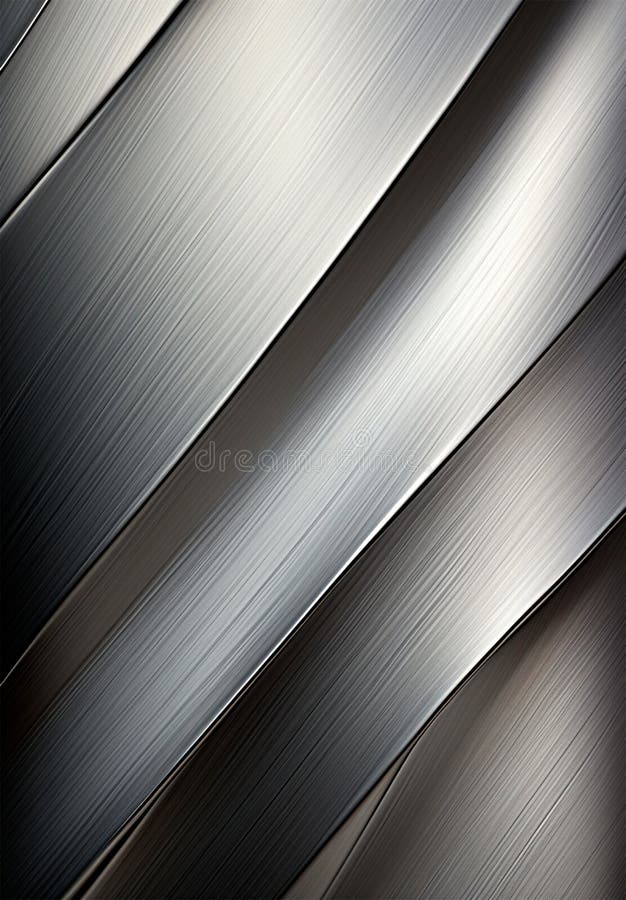 Vertical Metal Texture, Steel Silver Background - AI Generated Image ...