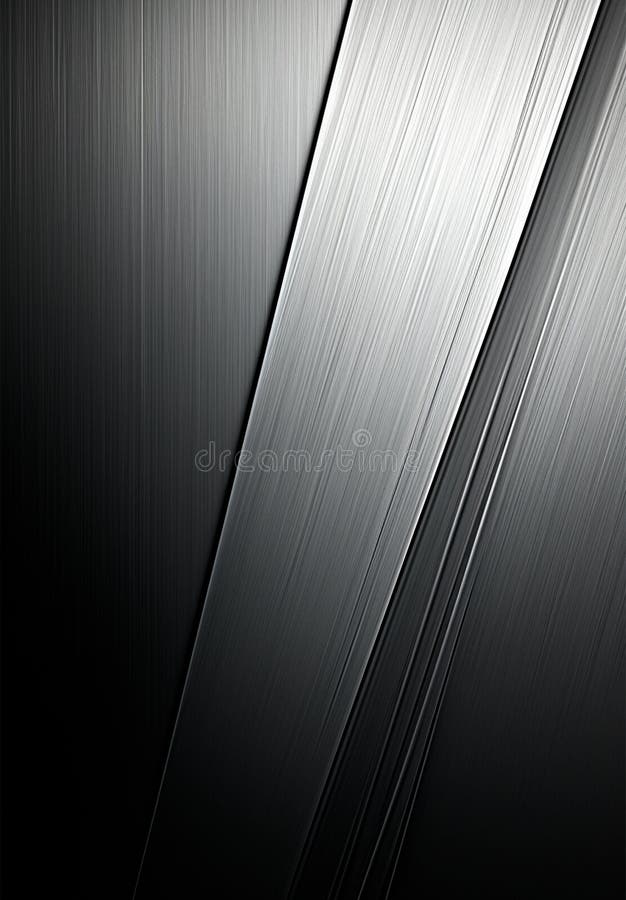 Vertical Metal Texture, Steel Silver Background - AI Generated Image ...