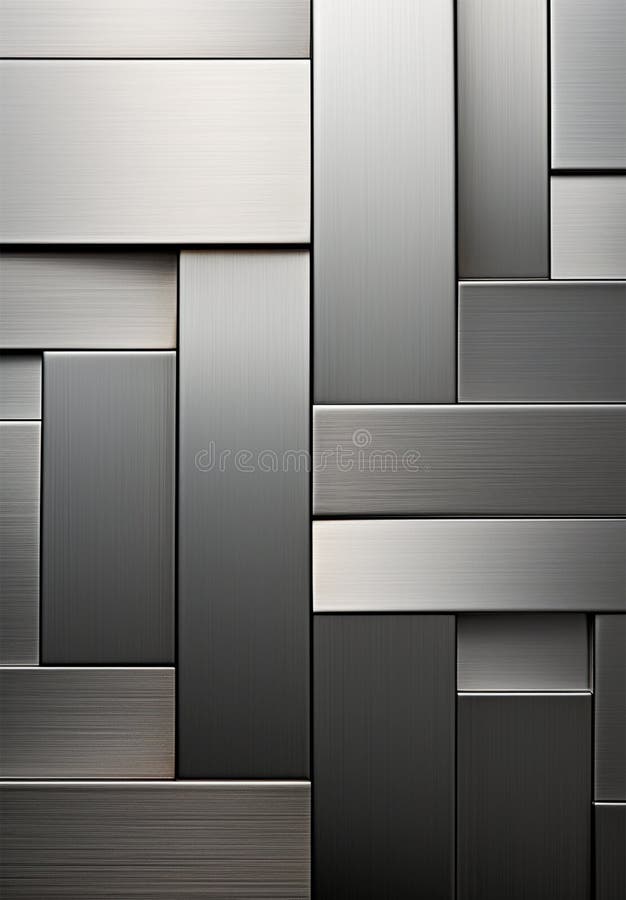 Vertical Metal Texture, Steel Silver Background - AI Generated Image ...