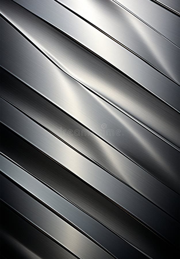 Vertical Metal Texture, Steel Silver Background - AI Generated Image ...
