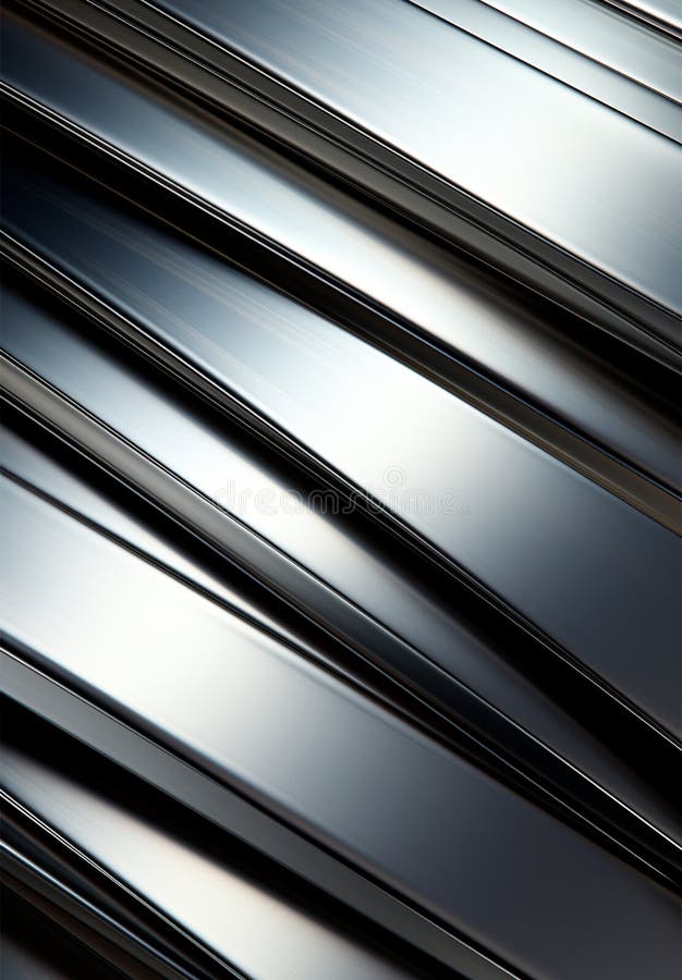 Vertical Metal Texture, Steel Silver Background - AI Generated Image ...