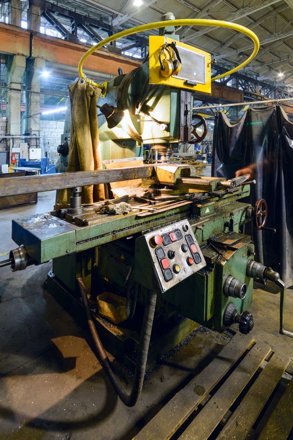 Vertical Milling Machine. stock photo. Image of instrument - 82704958