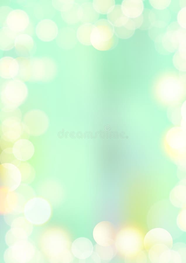 Gradient Mint Green Blank Paper Background with Bokeh Border Stock ...
