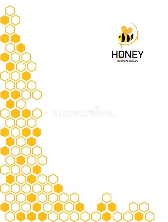HONEYCOMB BORDER stock illustration. Illustration of pattern - 85400808