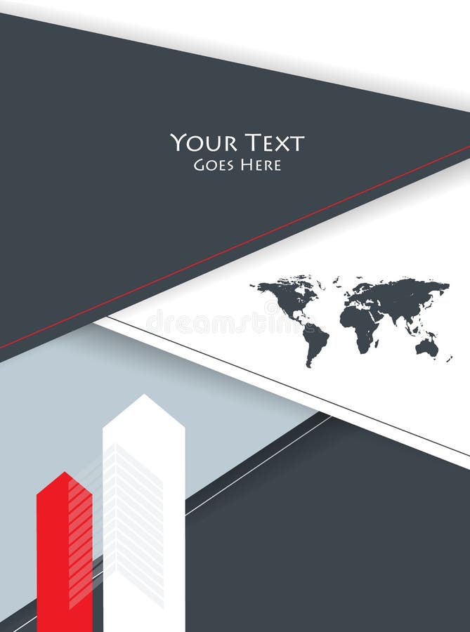 Vertical modern template stock vector. Illustration of annual - 158028312