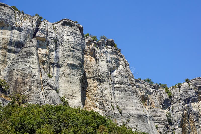 Vertical Mountain . Rock Climbing the Steep Cliffs of the Mountains ...