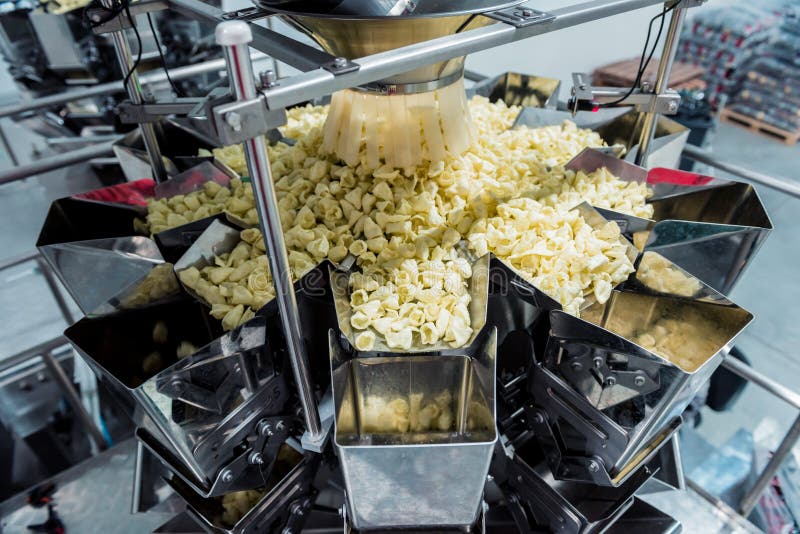 Vertical Multi-head Weigher Packaging Machine Snacks and Chips in a ...