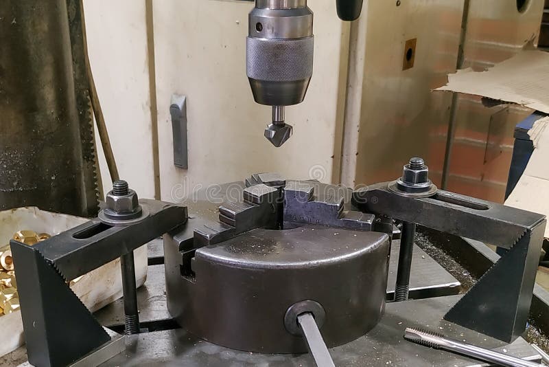 Vertical Multi-speed Drilling Machine during Operation Stock Image ...