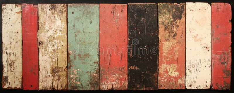 Vertical Multicolored Distressed Wooden Planks Background, Rustic ...