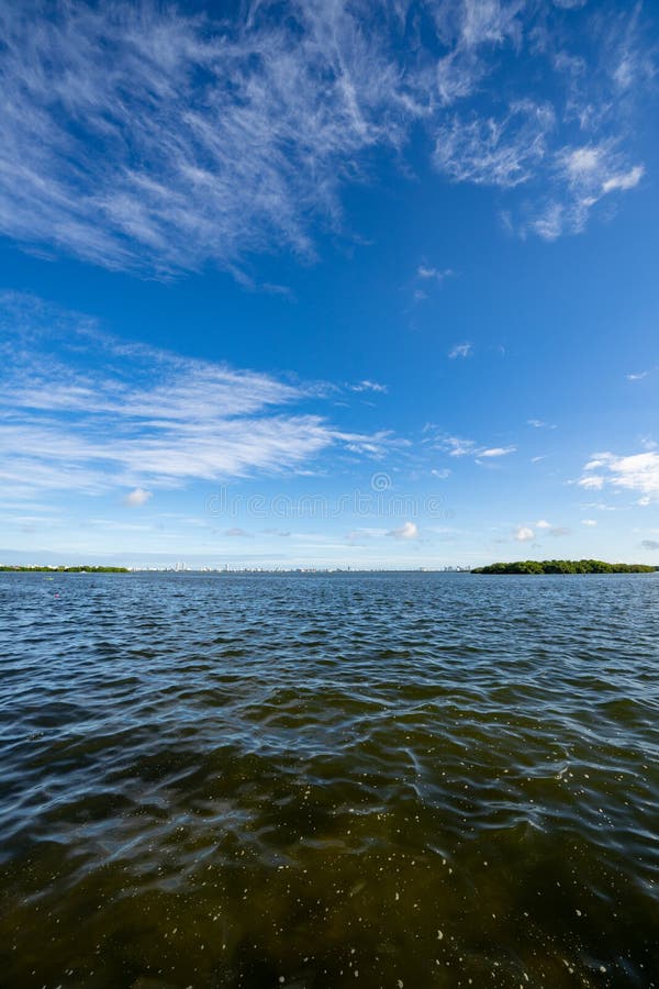 Vertical Nature Landscape Photo Blue Sky Over Water Stock Photo - Image ...