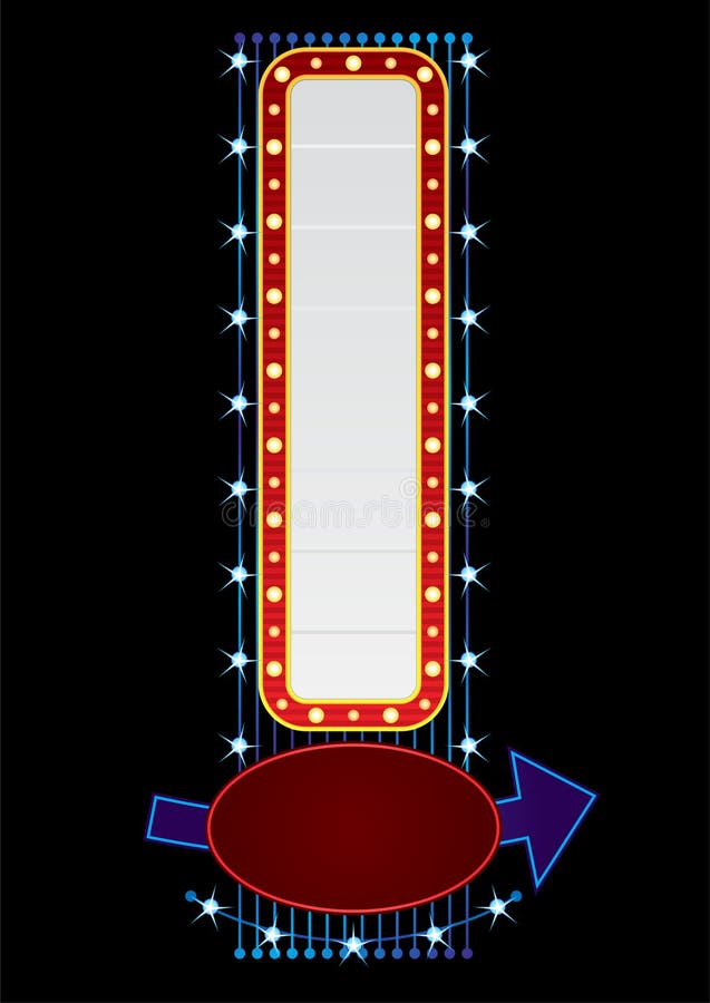 Vertical neon stock vector. Illustration of direction - 8208481