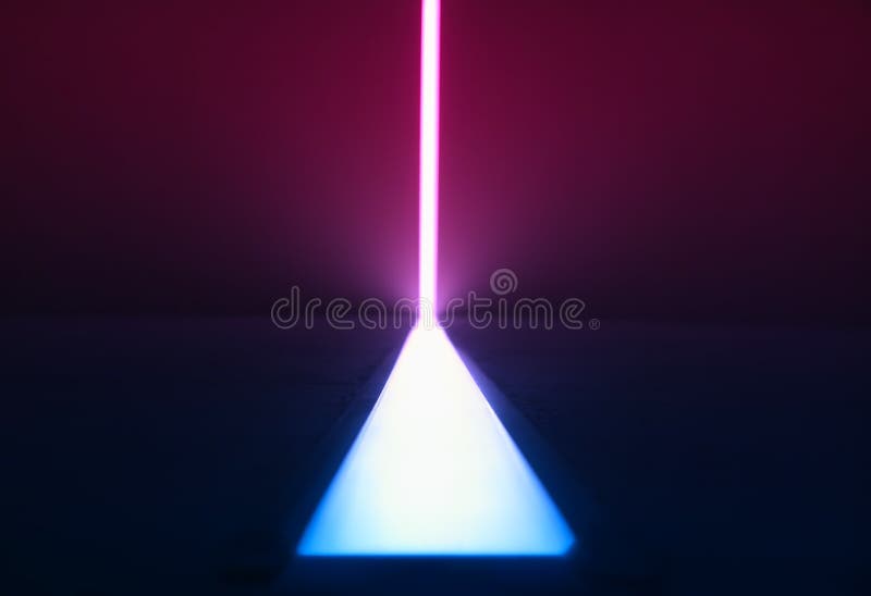 Vertical Neon Separation Line with Blue and Pink Illumination ...