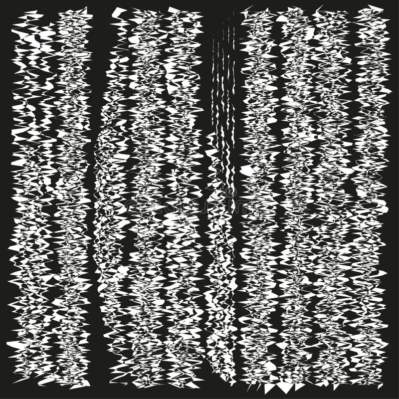 Vertical Noise Stripes. Grunge Distortion Texture. Rough Digital ...