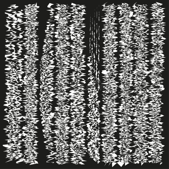 Vertical Noise Stripes. Grunge Distortion Texture. Rough Digital ...