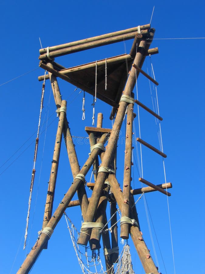 Vertical obstacle course stock image. Image of blue, recreation - 538175
