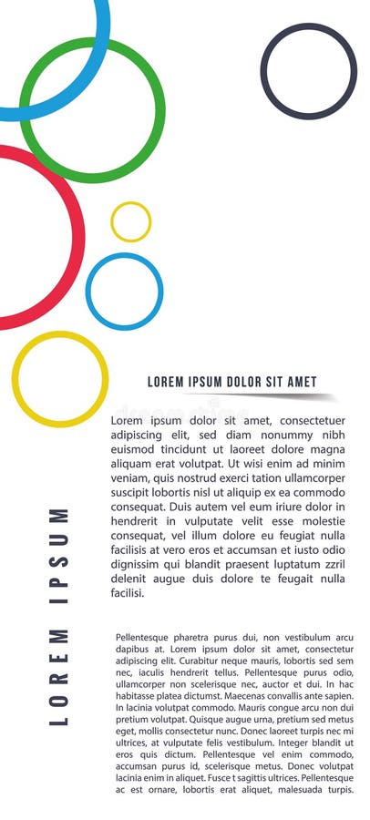 Vertical Olympic Background. Colored Rings on a White Background ...