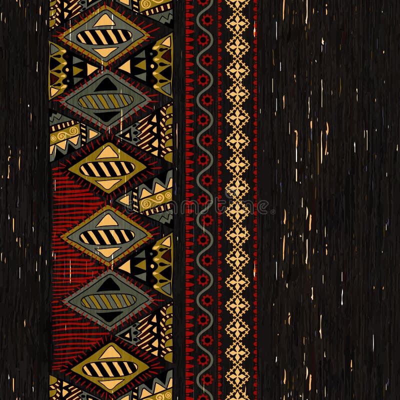 Vertical Seamless Pattern, Victorian Style. Vintage Floral Wallpaper ...