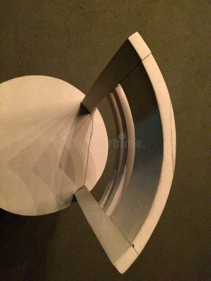 Vertical Overhead Shot of a White Chair on a Brown Carpet Stock Image ...